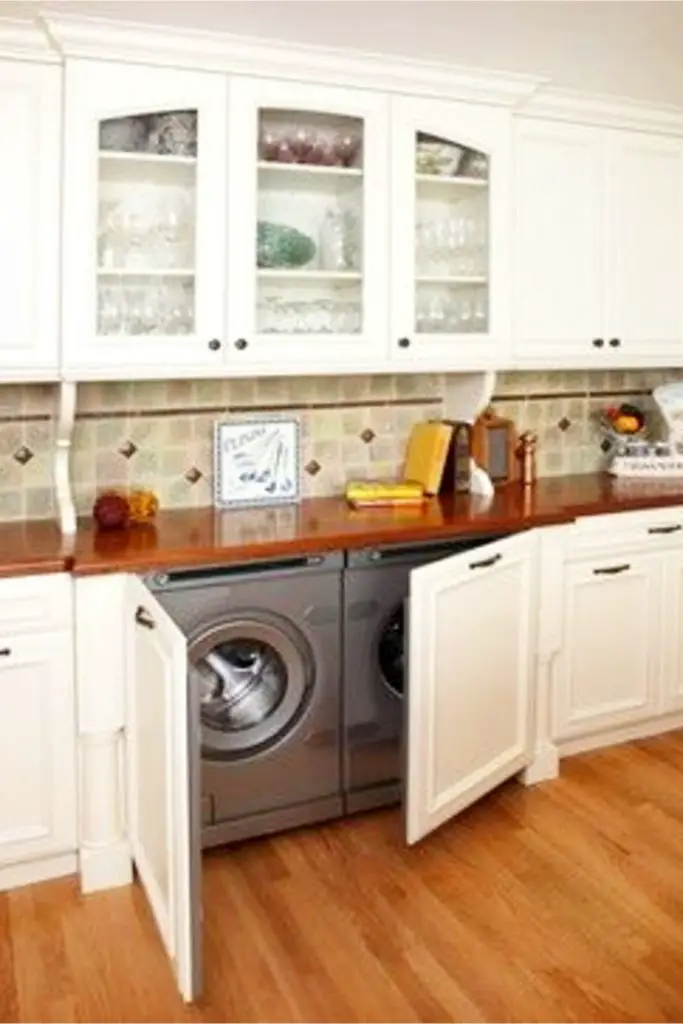 Laundry Nook Ideas With Stacked or Side By Side Washer Dryer