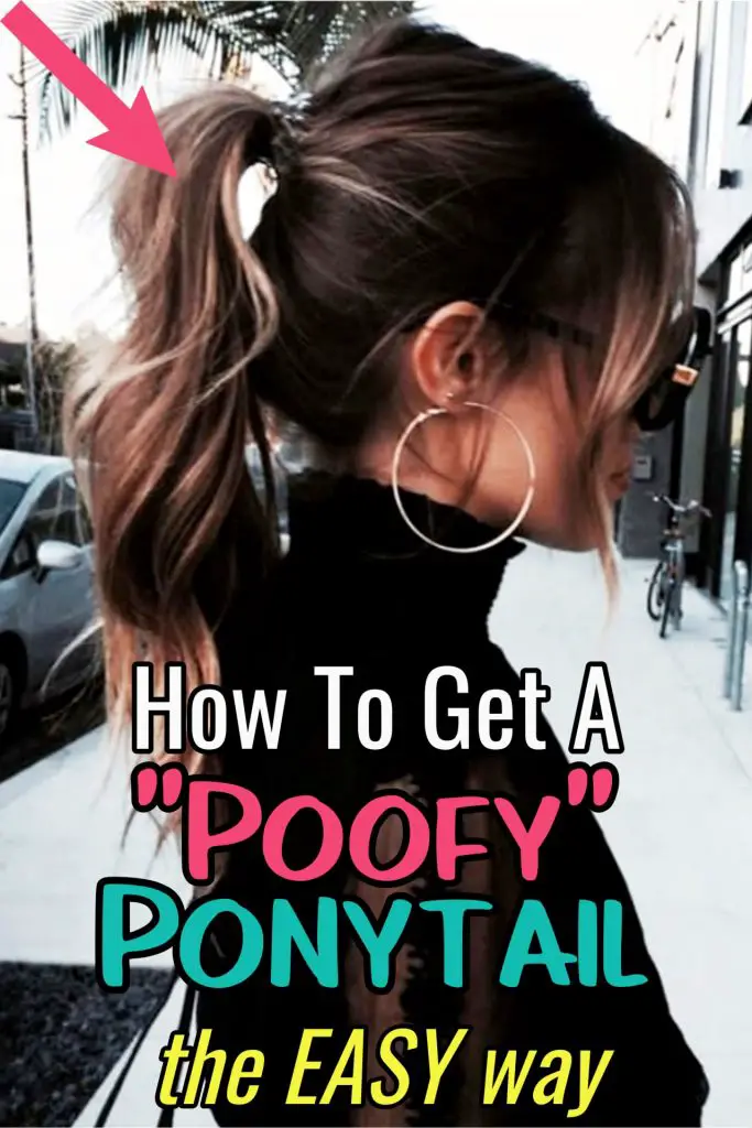 TUTORIAL: Poofy Ponytail How To Step by Step [5 minute lazy hairstyles]