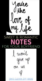 Sweet Romantic Notes and Homemade Cards For Your Man - Clever DIY Ideas