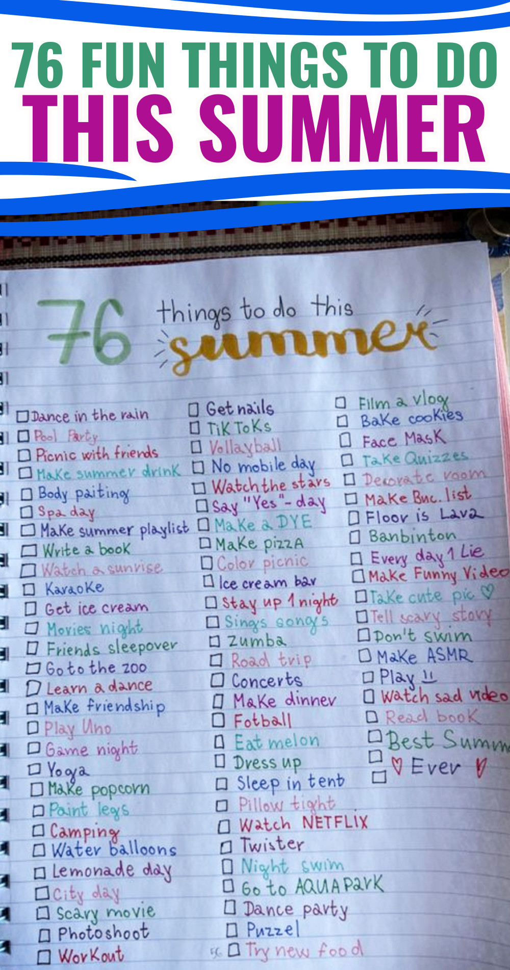 The Best Summer Vibes Playlists, Bucket List Ideas and Quotes For The ...