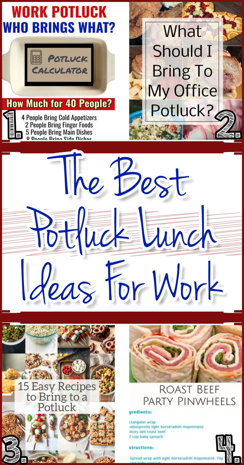 Bring-a-Dish Potluck Lunch Ideas For Your Office Luncheon Party (to ...