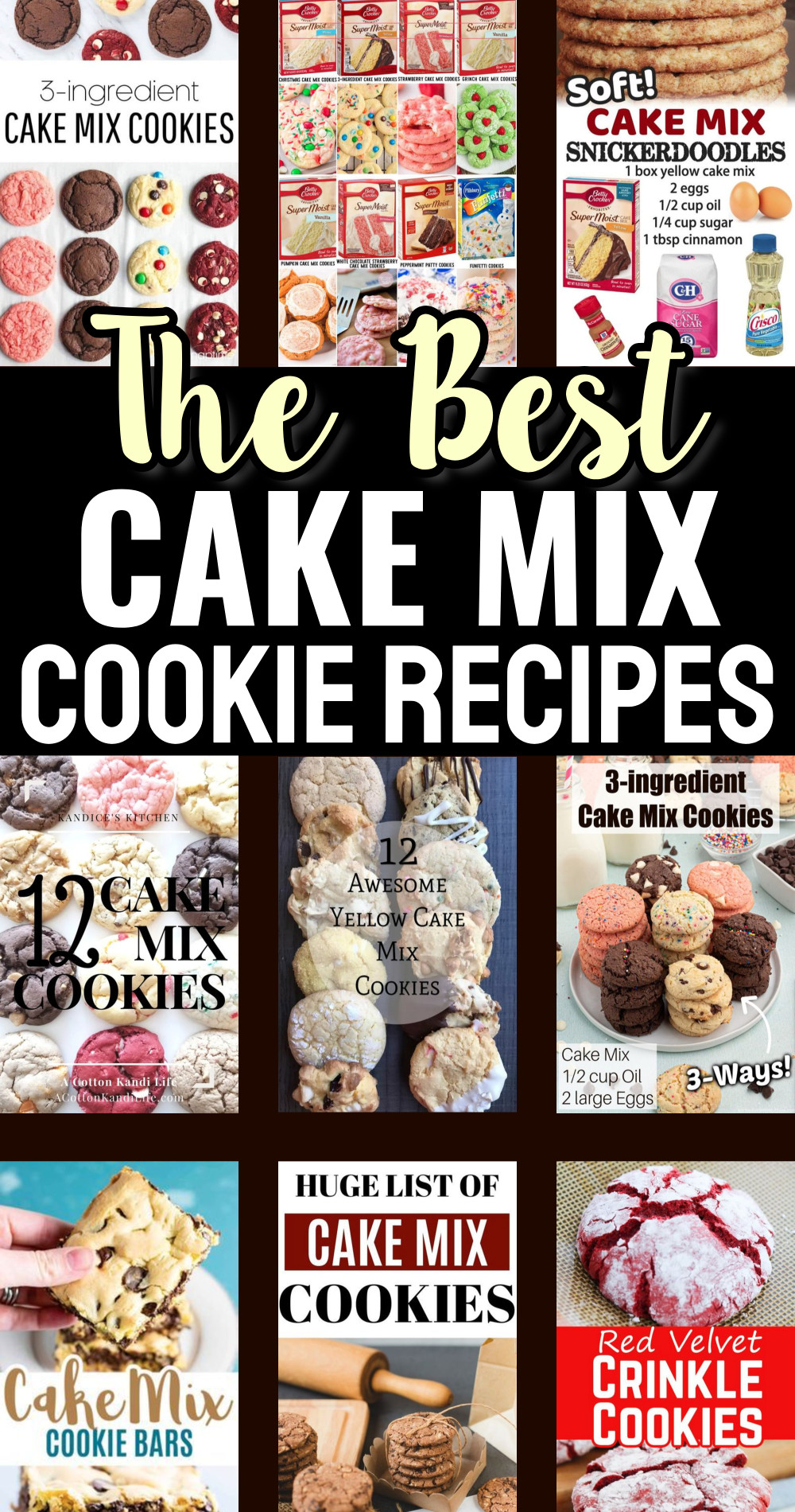 Cake Mix Cookies - The BEST Cake Batter Cookie Recipes With Few Ingredients