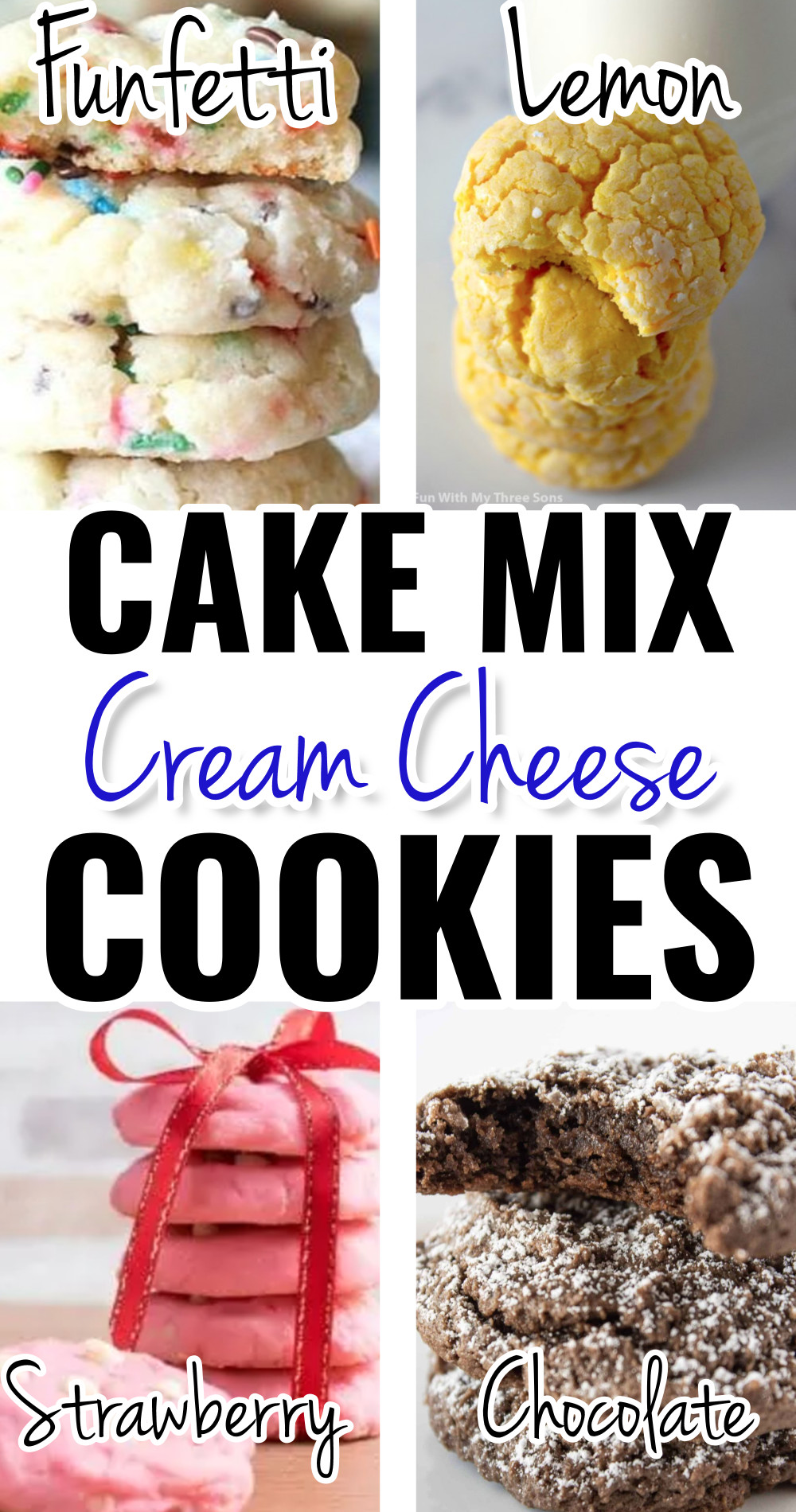 Cake Mix Cookies - The BEST Cake Batter Cookie Recipes With Few Ingredients