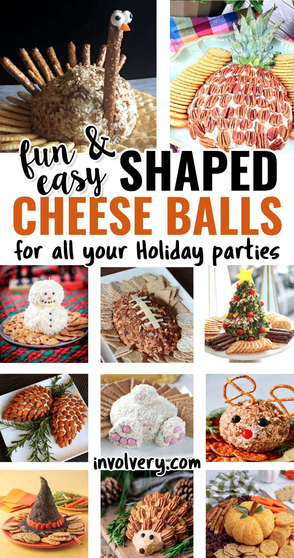 Shaped Cheese Balls - 15 Fun Shaped Cheeseball Recipes For ALL Holiday ...