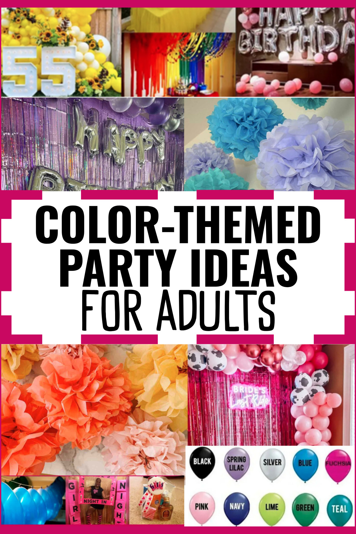 Color Party Ideas For Adults And Color-Themed DIY Decorations In Every ...