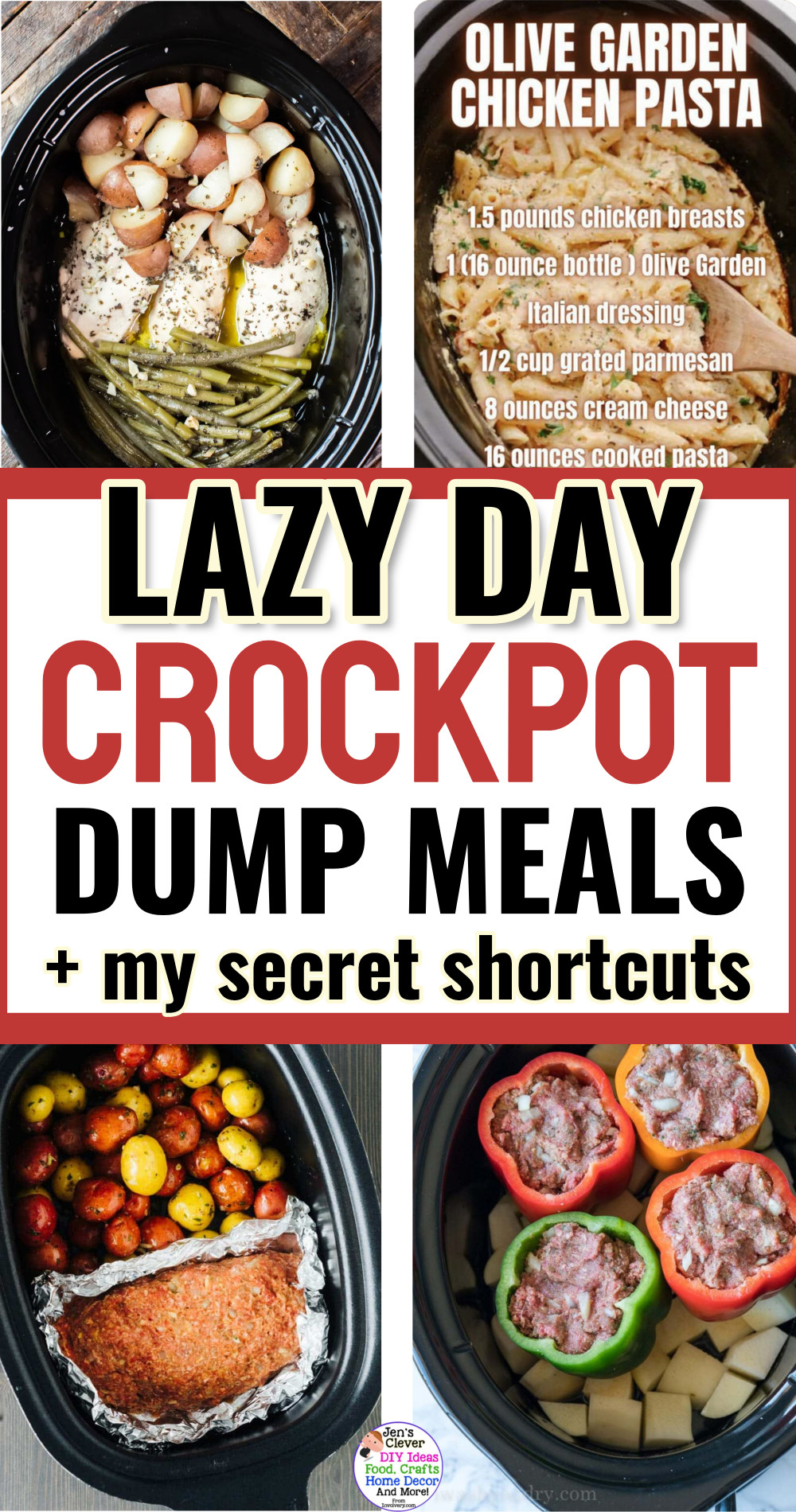 Crockpot Dump Dinners - 3 Ingredient Dump and Go Meals For EASY Crock ...