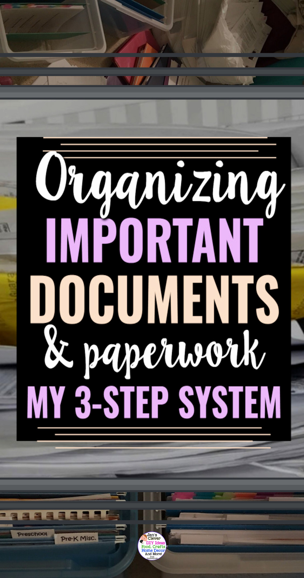 Organizing Important Documents and Paperwork - My 3 Step System and ...