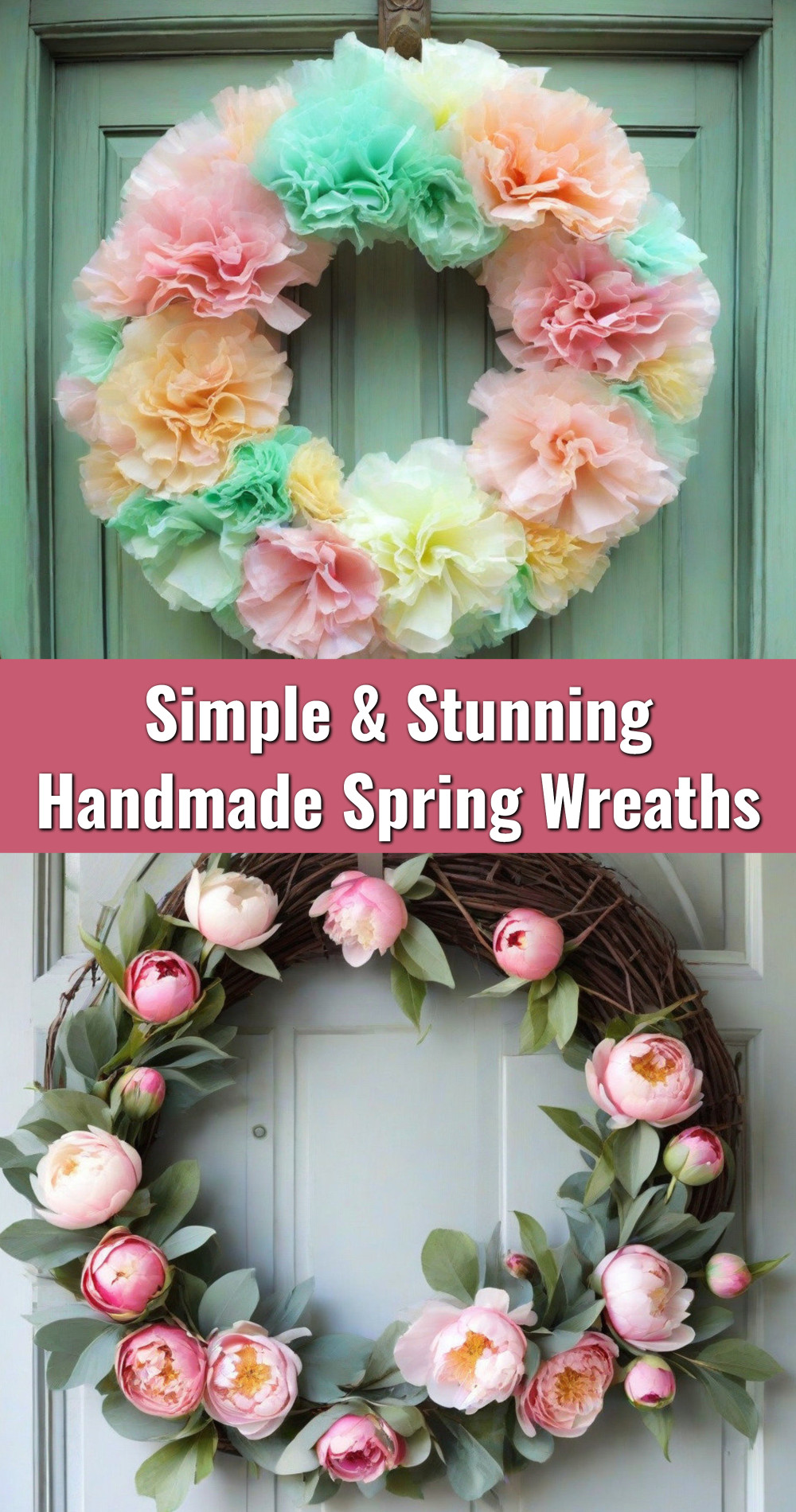 DIY Spring Wreath Ideas - Simple Spring and Easter Door Wreaths To Make ...