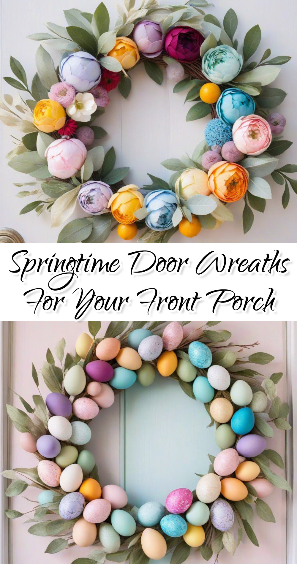 DIY Spring Wreath Ideas - Simple Spring and Easter Door Wreaths To Make ...