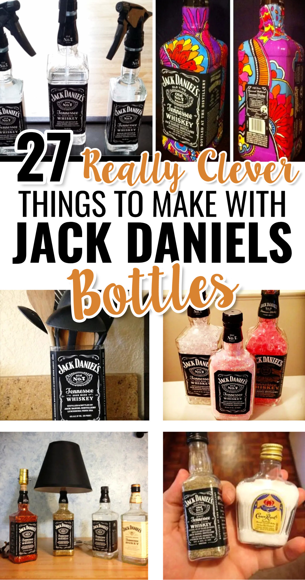 Jack Daniels Bottle Crafts - Really Clever DIY Craft Projects For Old ...