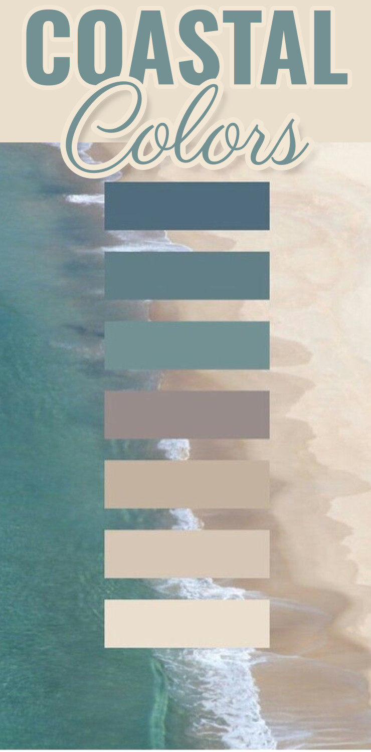 Coastal Neutral Living Room Color Ideas (with beachy pops of seaside ...