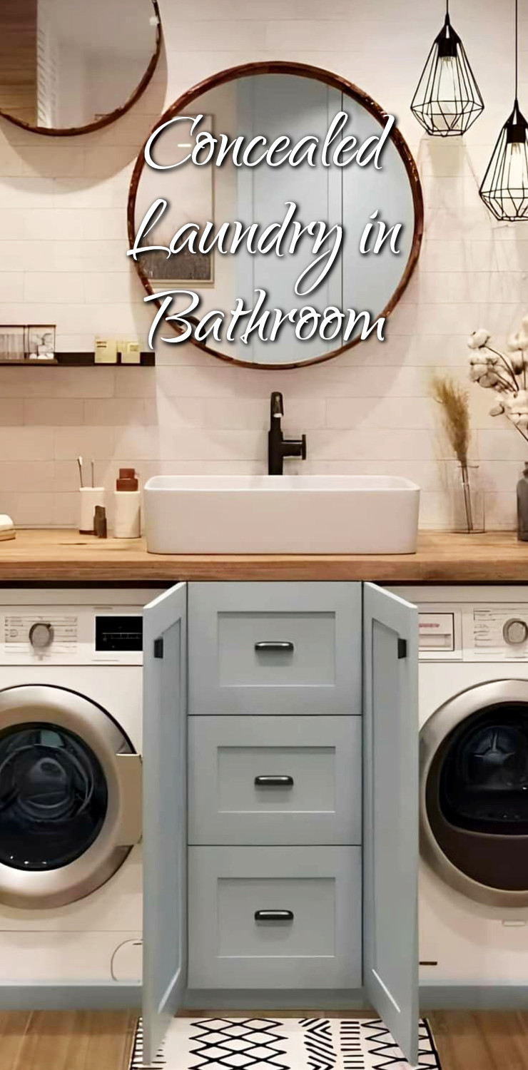 Small Laundry Nook Ideas - 37 Creative Ways To Hide Your Washer and Dryer