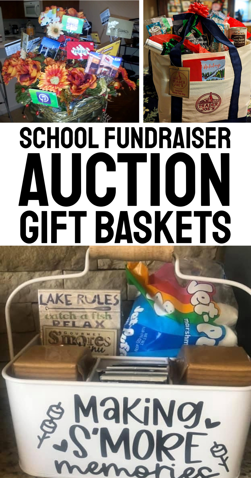 50+ School Auction Gift Basket Ideas For Fundraising and Raffles - Clever DIY Ideas