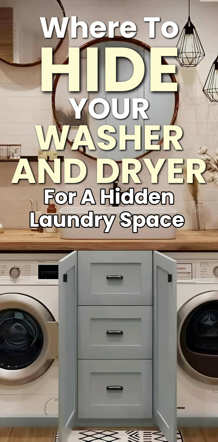 Small Laundry Nook Ideas - 37 Creative Ways To Hide Your Washer and Dryer