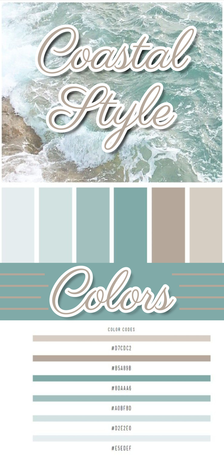 Coastal Neutral Living Room Color Ideas (with beachy pops of seaside ...