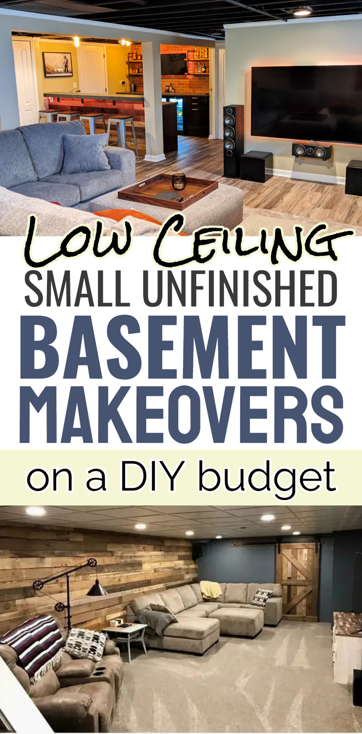 Basement Remodels - 37 Small Unfinished Basement Makeover Ideas on a Budget