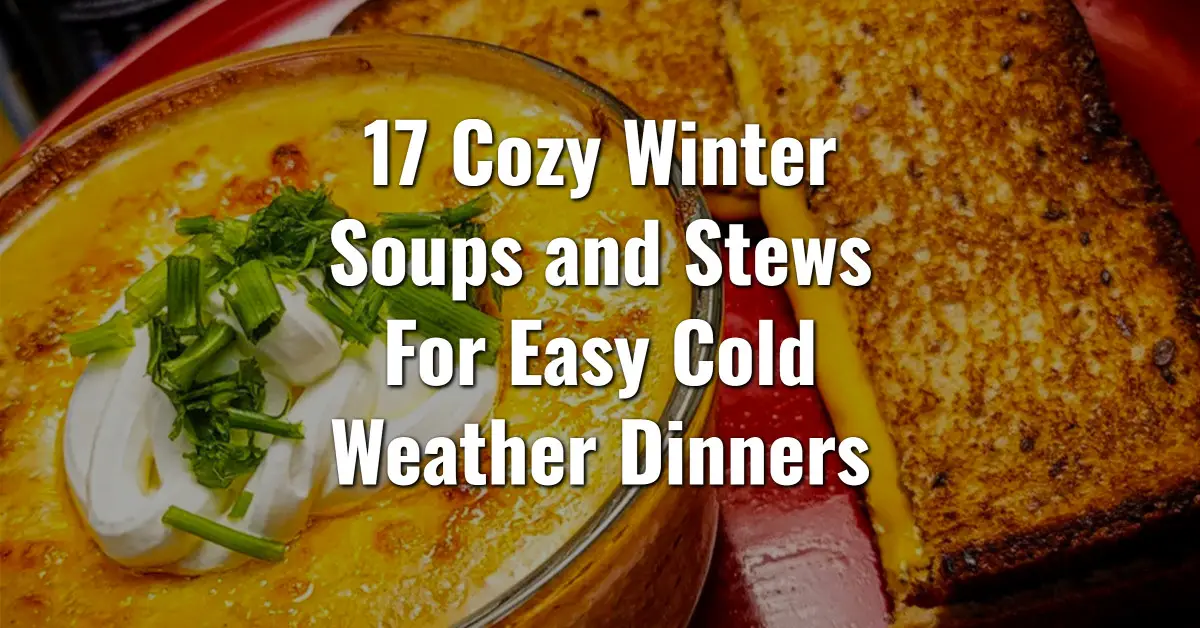 17 Cozy Winter Soups and Stews For Easy Cold Weather Dinners