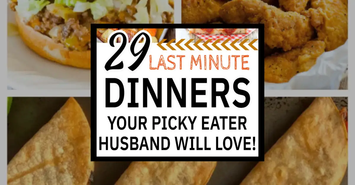 29 Last Minute Dinners For Your Picky Eater Husband (or whole picky ...