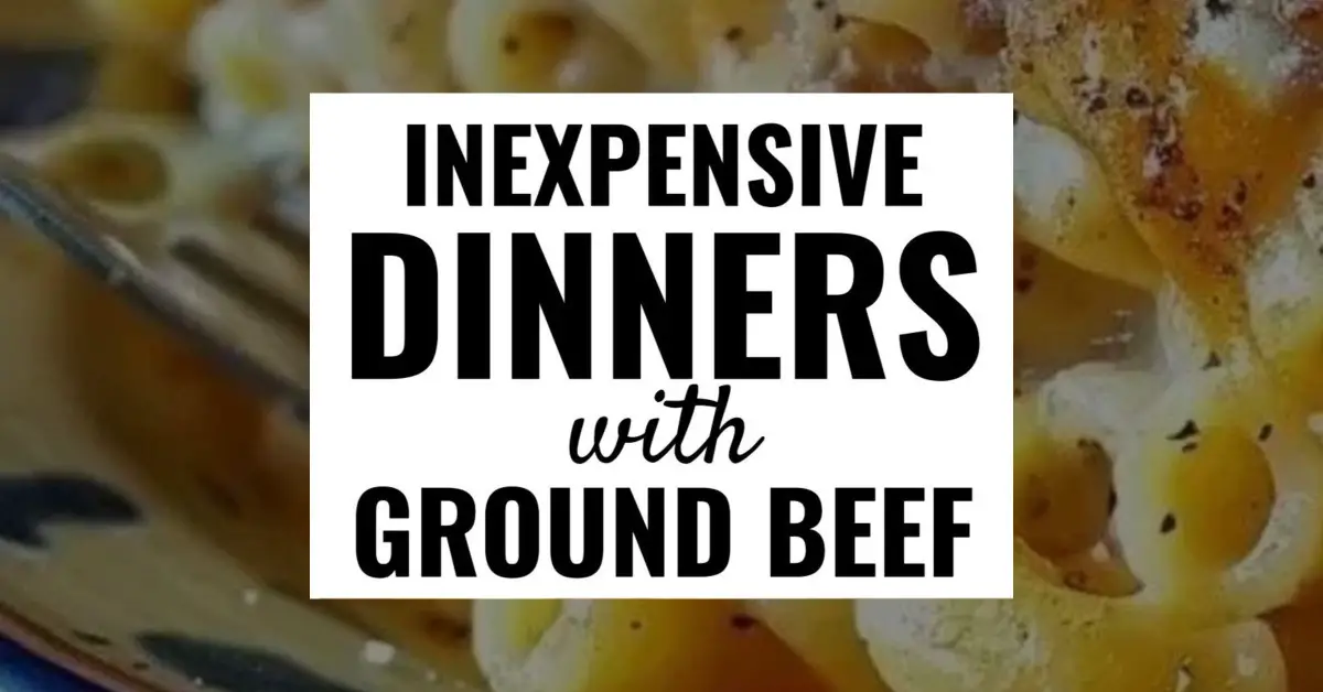 30+ Quick Dinner Ideas With Ground Beef (fast family meals on a budget!)